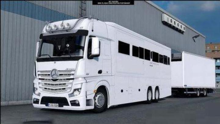 ETS2 - Mercedes-Benz Mp4 Actros Motorhome V2.0 (1.35.x) | KamyonYama